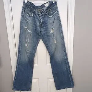 Gap 1969 | Jeans | Vintage Gap 969 Low Rise Boot Cut Distressed Blue ...